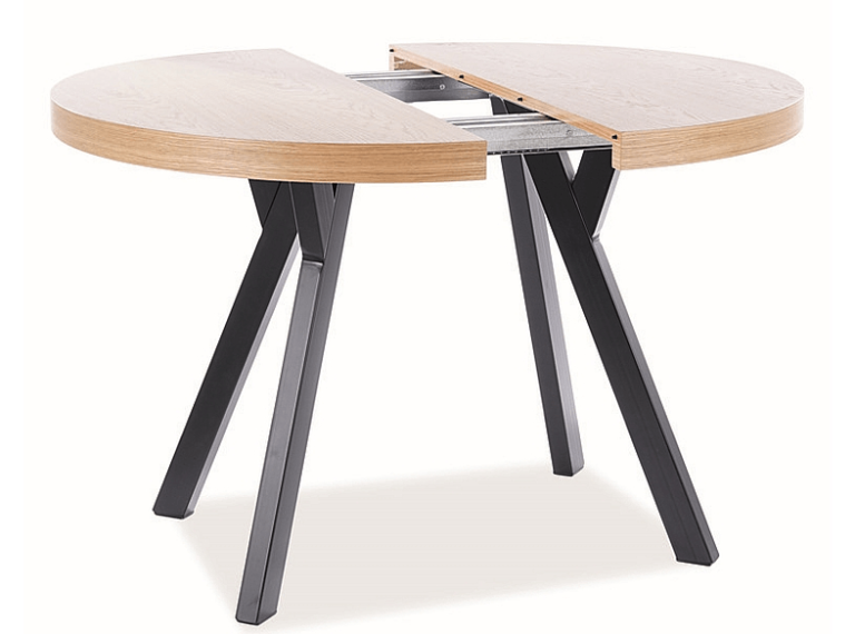 Masa rotunda extensibila Domingo - l100 x h76 x L100-250 cm - Nomi.ro